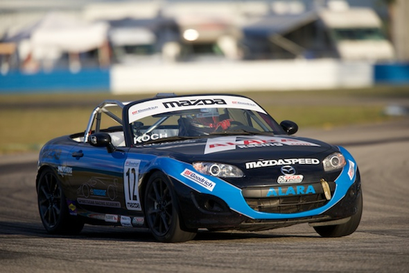 Rookie Koch Takes MX-5 Cup Win – Mazda Motorsports