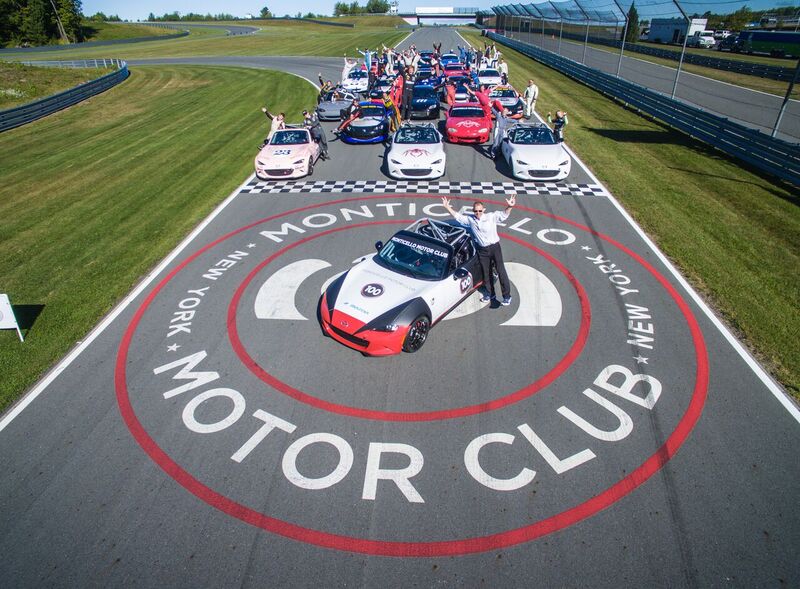 MONTICELLO MOTOR CLUB WELCOMES 100TH GLOBAL MAZDA MX-5 CUP RACE CAR ...